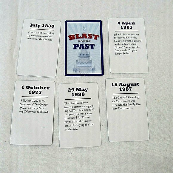 Vaughn Armstrong | Toys | Blast From The Past Mormon Timeline Card Game ...